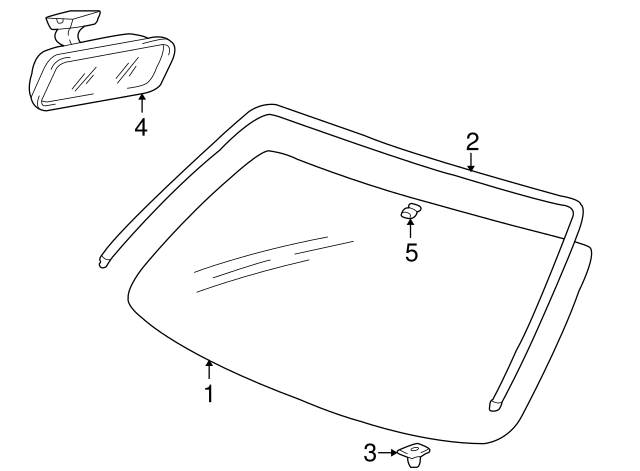 86115-22000 - Mirror Inside Base 2001-2010 Kia | Kia.Parts Store