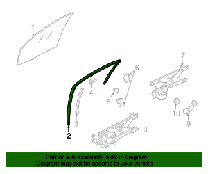 1995-2005 GM Channel 22729849 | GMPartsDirect.com