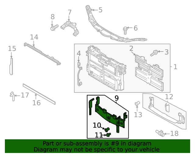 DGH9-50-7M0 - Air Baffle 2020-2024 Mazda CX-30 | Mazda Parts Connect