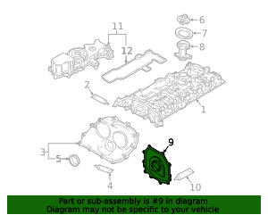 Genuine Audi 07K-103-151-M | Engine Crankshaft Seal | FREE Shipping on ...