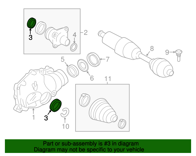 31-50-8-860-349 - Axle Seal - 2000-2024 BMW | BMWPartsHub