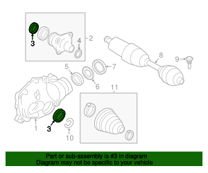 31-50-8-860-349 - Axle Seal - 2000-2025 BMW | Buy BMW Parts Now