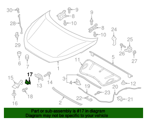 2016-2021 Hyundai Tucson Hood Latch Striker Plate 81150-D3010 | OEM ...