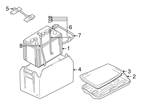 Battery for 2001 Mitsubishi Montero | Mitsubishi Direct Parts