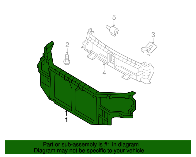 2011-2015 Hyundai Sonata Radiator Support Panel 64101-4R000 | OEM Parts ...