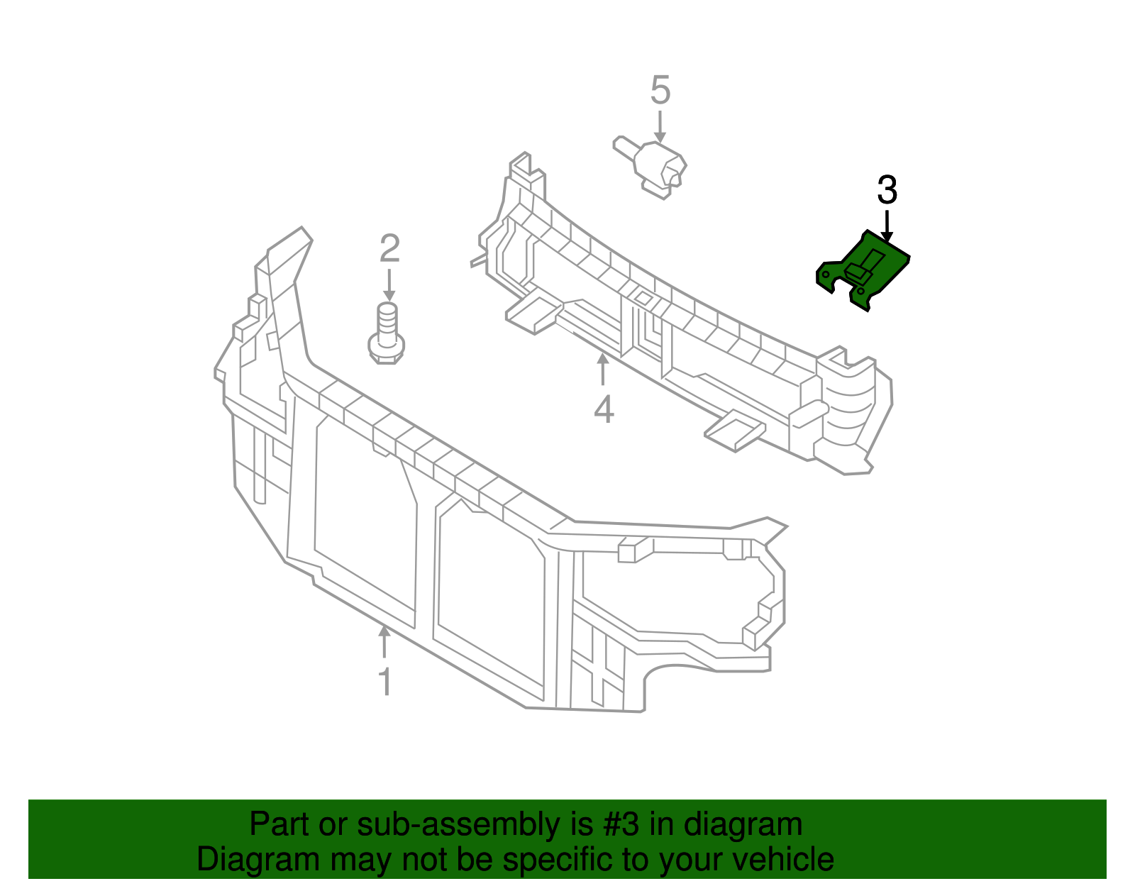 2011-2015 Hyundai Sonata Radiator Support Bracket 86526-4R000 | Hyundai ...