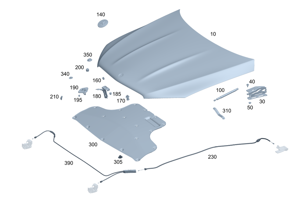 1678800300 - Hood 2020-2025 Mercedes-Benz | Mercedes-Benz USA Parts