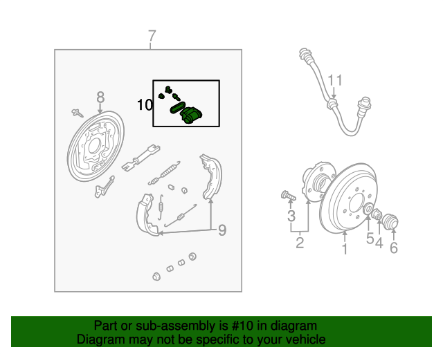 2000-2004 Hyundai Drum Brake Wheel Cylinder 58330-25000 | OEM Parts Online