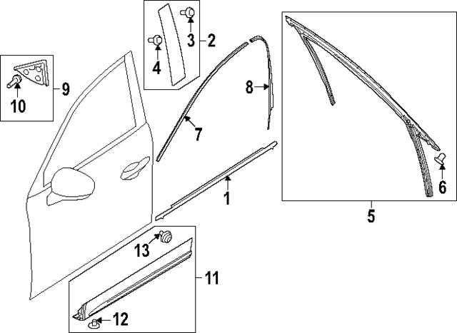 2024 Mazda CX-90 Drip Channel KEME-58-60ZA | RealMazdaParts.com