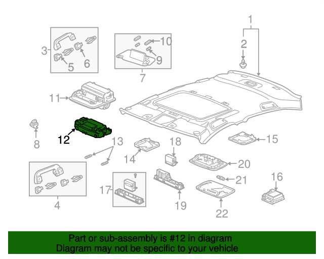 2008-2015 Honda Base 34404-SDA-A22 | OEM Parts Online