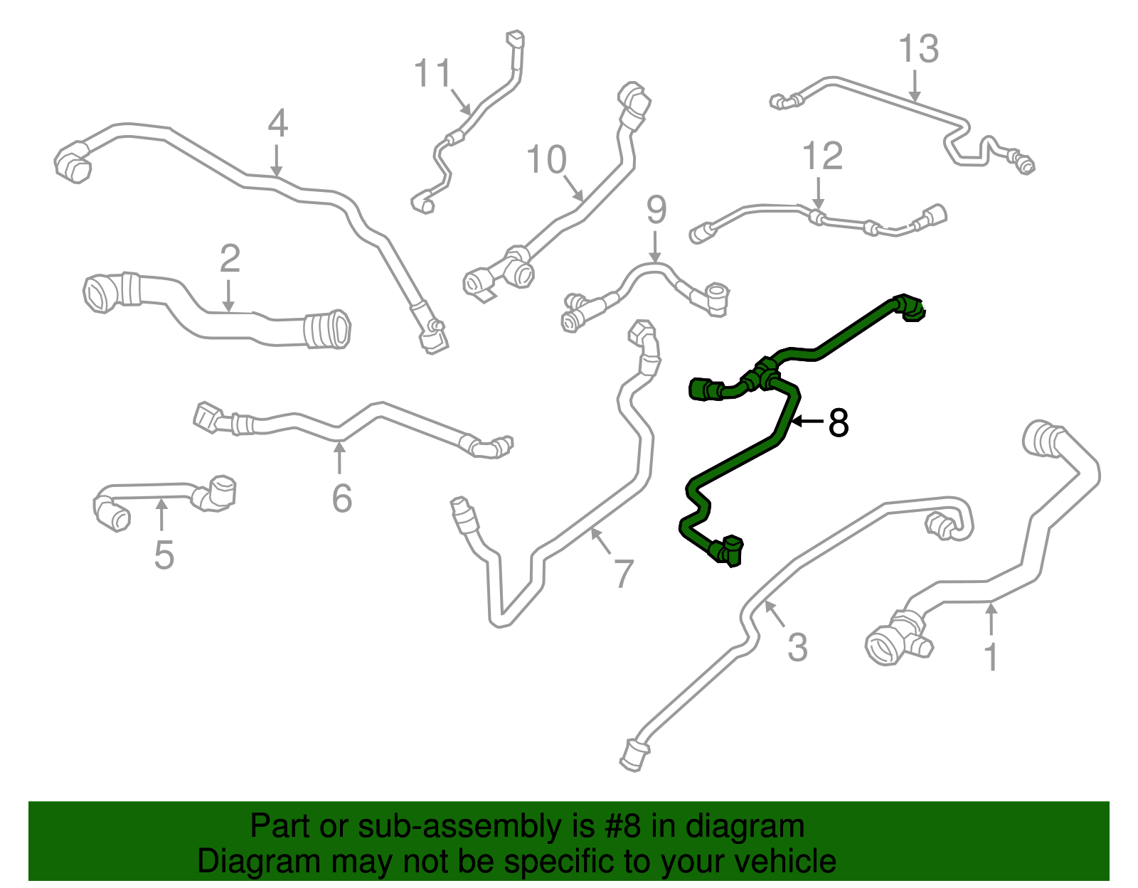 17-12-8-602-642 - Reservoir Hose - 2016-2019 BMW | Buy BMW Parts Now