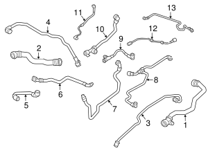 17128602871 - 2016-2020 BMW Upper Hose (17-12-8-602-871) | BMW of South ...