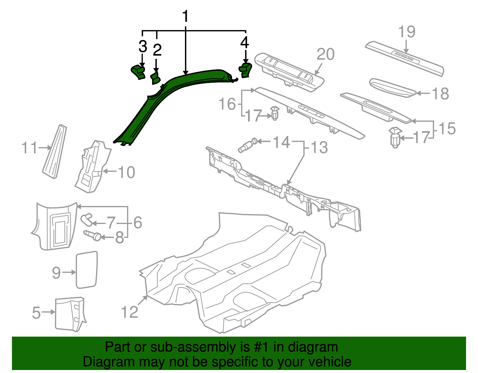 2006-2012 Porsche Cayman Windshield Pillar Trim 987-555-181-05-A03 ...