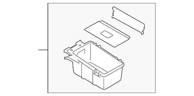2015-2016 Audi Storage Box 8V0-863-300-A-6PS | Genuine Audi Parts