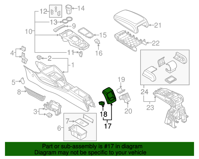 8V0-864-376-B-6PS - Rear Trim 2015-2020 Audi | Audi OEM Parts