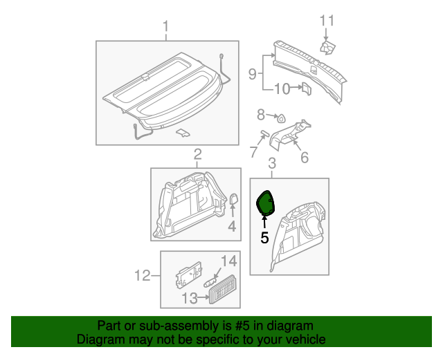BP4K-68-8V0C-02 - Lid Trim - 2004-2009 Mazda 3 | MazdaSwag
