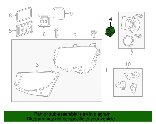 253-906-52-00 - Headlight Control Module Cooling Fan 2016-2022 Mercedes ...