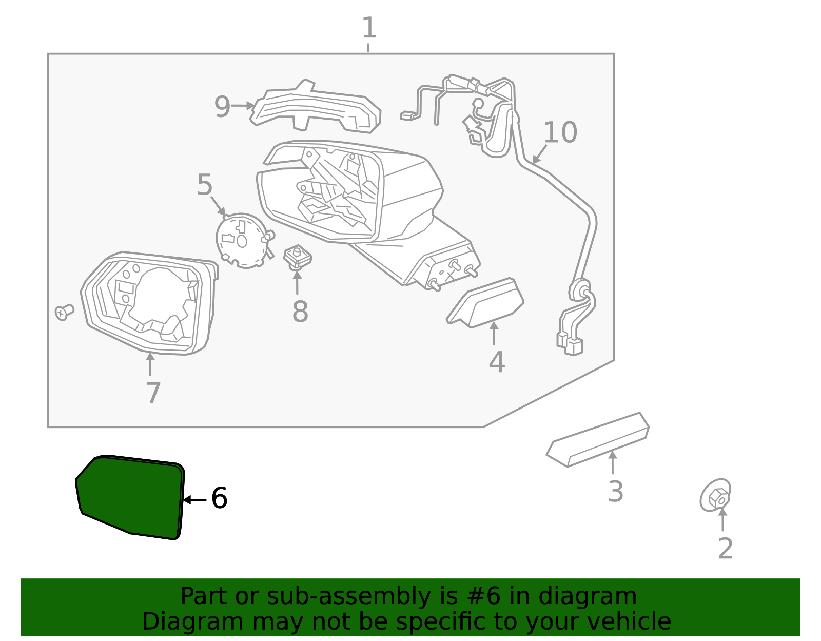 2019-2025 GM Mirror 84294428 GM | GMPartsDirect.com