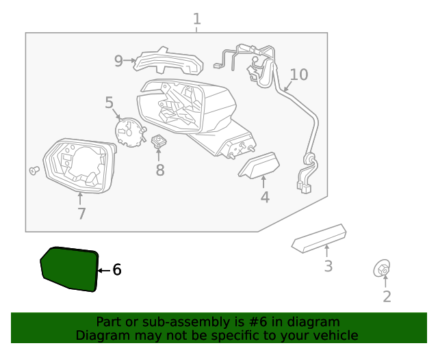 2019-2023 GM Mirror 84294428 | GMPartsDirect.com