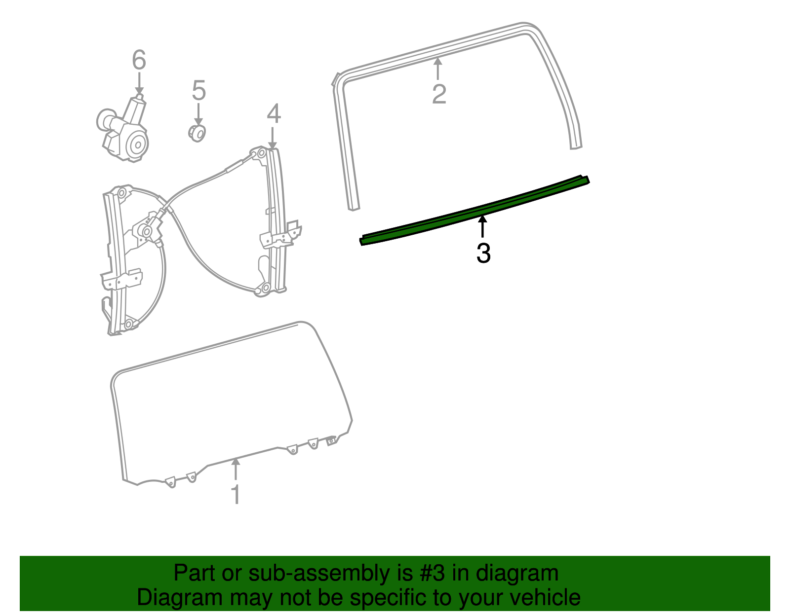 68292-35041 - Belt Weather-Strip - 2010-2020 Toyota 4Runner | Lithia ...