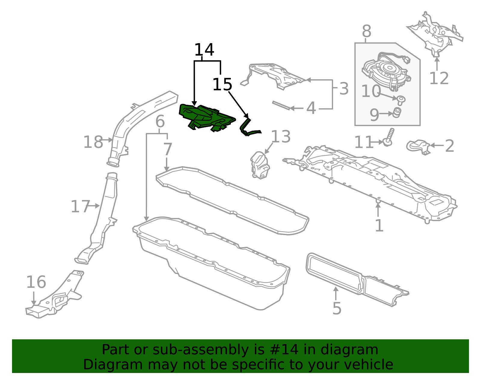 1J672-6C2-A01 - Duct Ipu Outlet (A) - 2018-2020 Honda Accord | Honda ...
