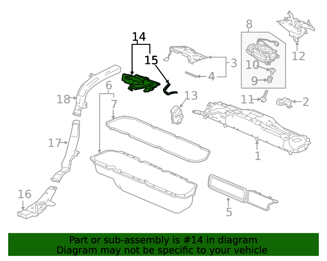 1J672-6C2-A01 - Duct, Ipu Outlet (A) - 2018-2020 Honda Accord | Genuine ...