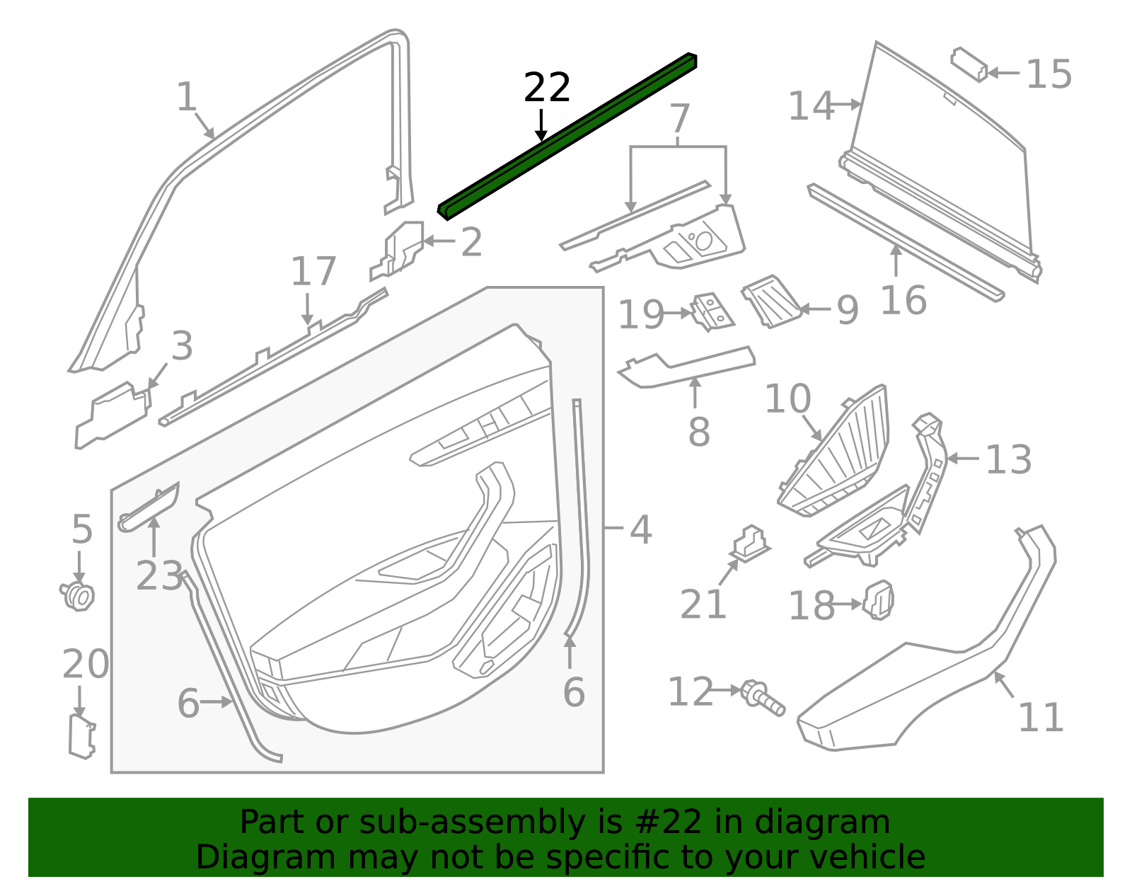 8W0-839-479 - High-Quality Door Window Belt Weatherstrip for 2017-2024 ...