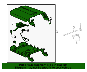 2021-2022 Cadillac Armrest Assembly 84941847 | GMPartsDirect.com