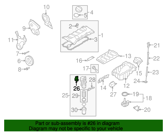 06J-115-441-A - Engine Oil Filter Adapter Gasket 2008-2018 Audi | Euro ...