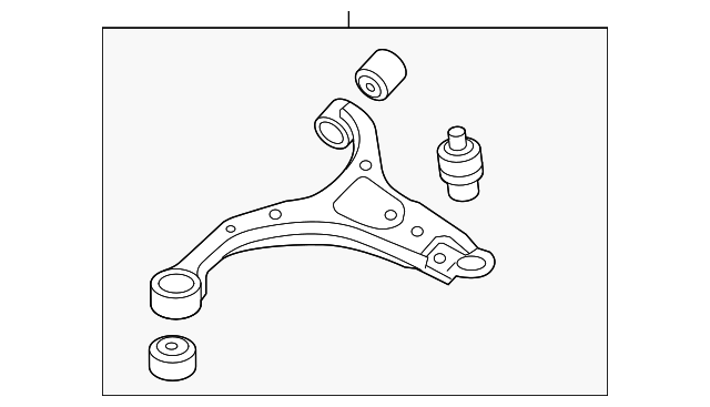 Genuine Lower Control Arm for 2007-2009 Hyundai Santa Fe | Part# 54500 ...
