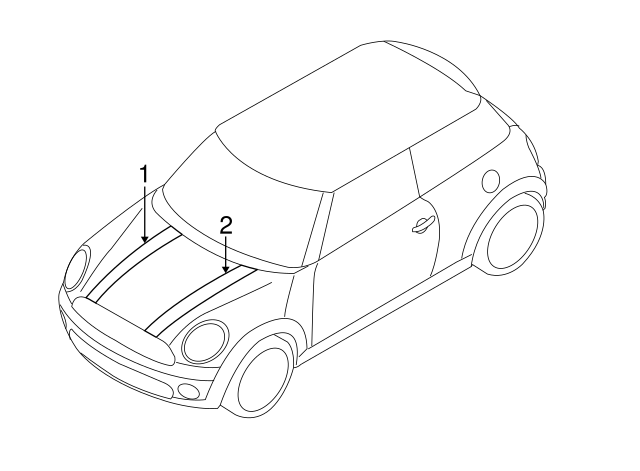51-14-7-434-175 - Stripe Tape - 2014-2021 Mini Cooper | BMWPartsHub
