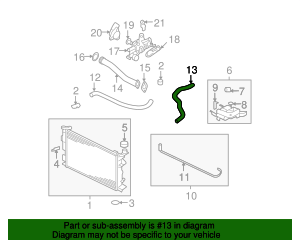 25412-2G100 - Lower Hose 2006-2008 Kia Optima | Kia.Parts Store