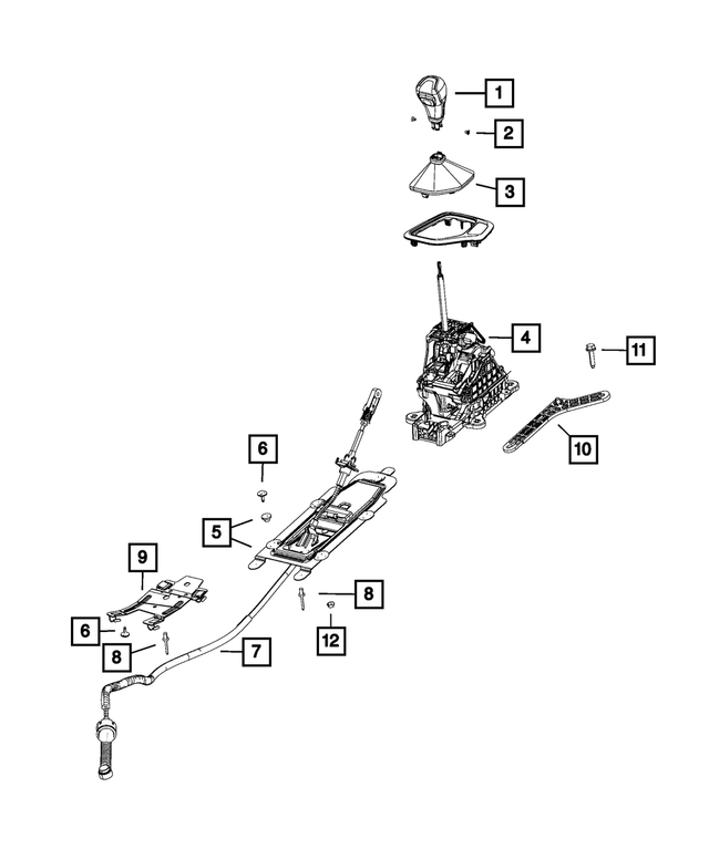 2017-2018 Jeep Compass Shifter Bracket 68284568AA | Mopar eStore