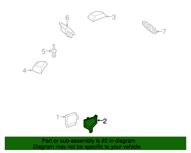 447-540-06-40 - Control Module Mount Bracket 2016-2020 Mercedes-Benz ...