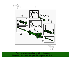 2007-2013 GM Steering Gear 19330567 | TascaParts.com