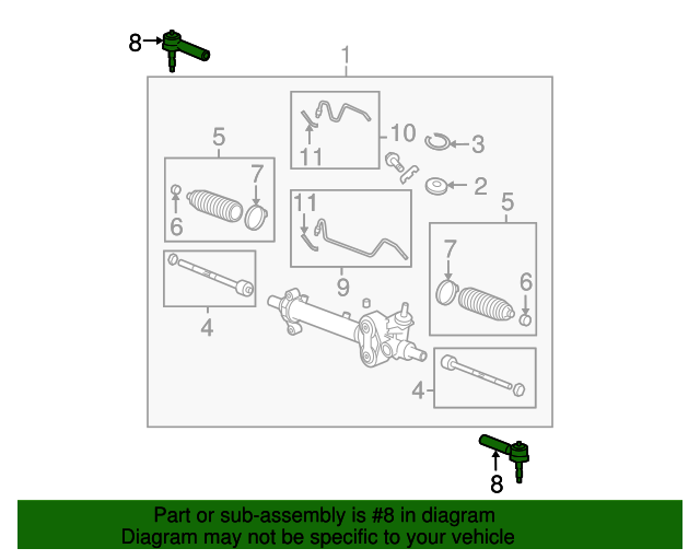 15254061 - OEM GM Outer Tie Rod | GMPartsCenter.net | GM Parts Center