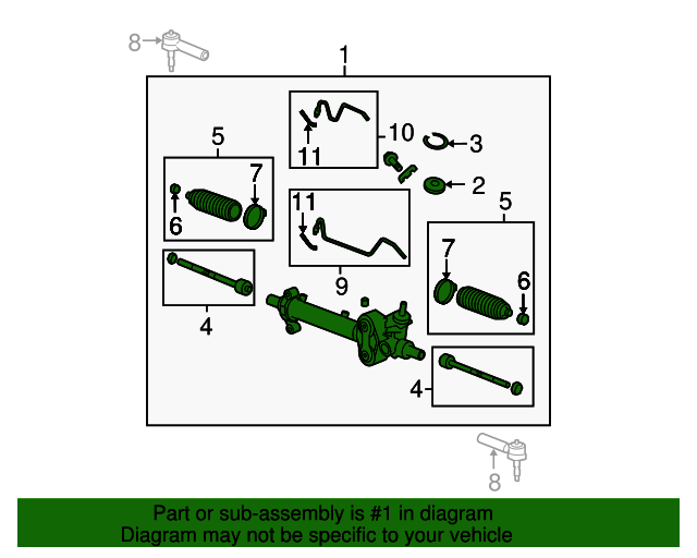 2007-2013 GM Steering Gear 19330567 | TascaParts.com