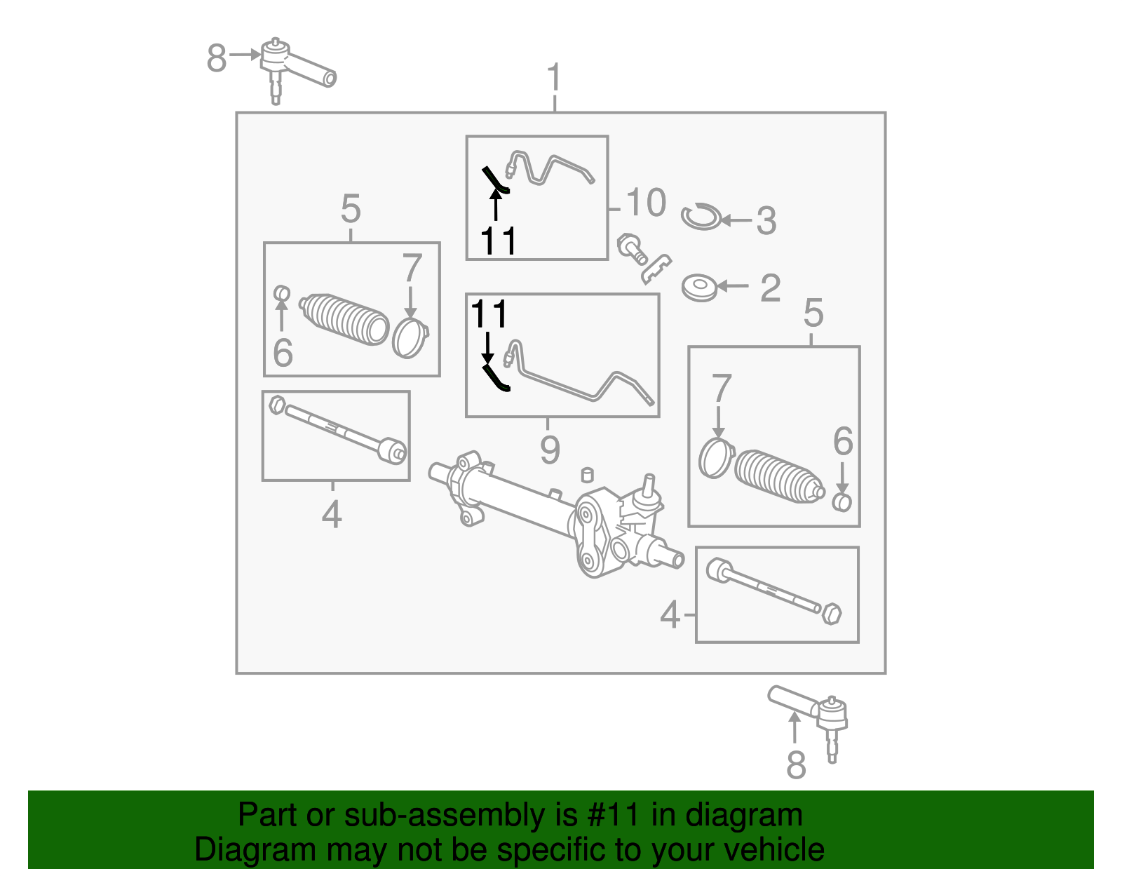 2007-2016 GM Steering Gear Pipe Seal 26081619 GM | GMPartsDirect.com