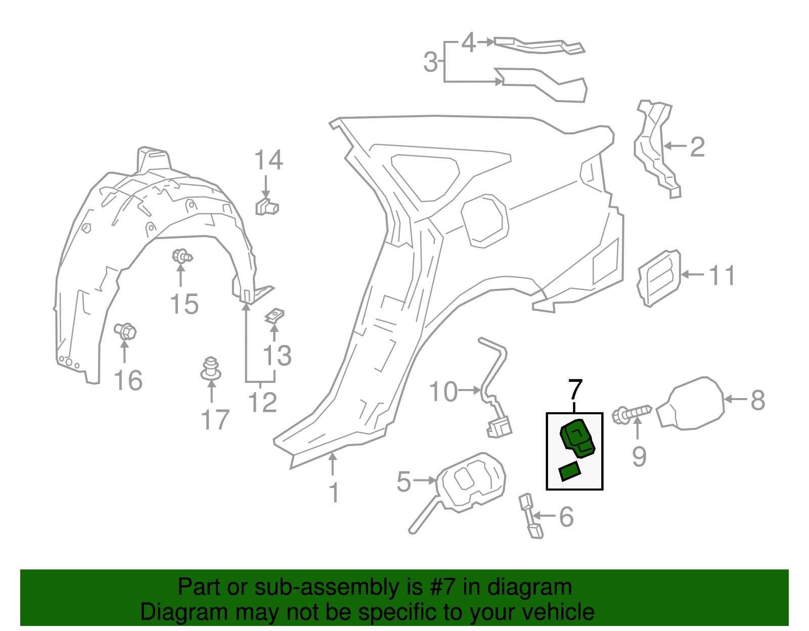 2018-2022 Honda Accord Outer Cover 17667-TVA-A01 | Honda Factory Parts