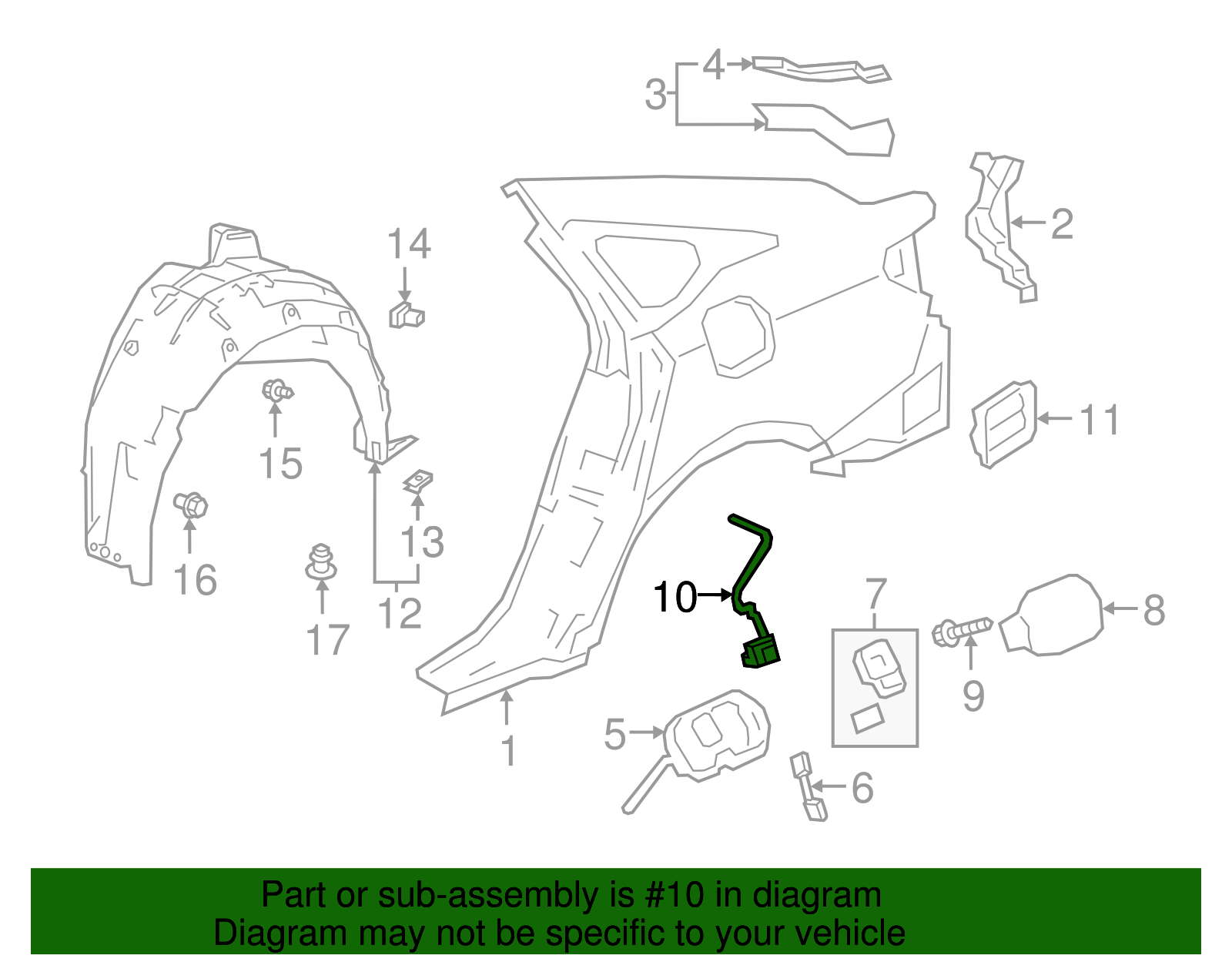 74700-TVA-A02 - 2018-2022 Honda Accord - Actuator Assembly Fuel Lid ...