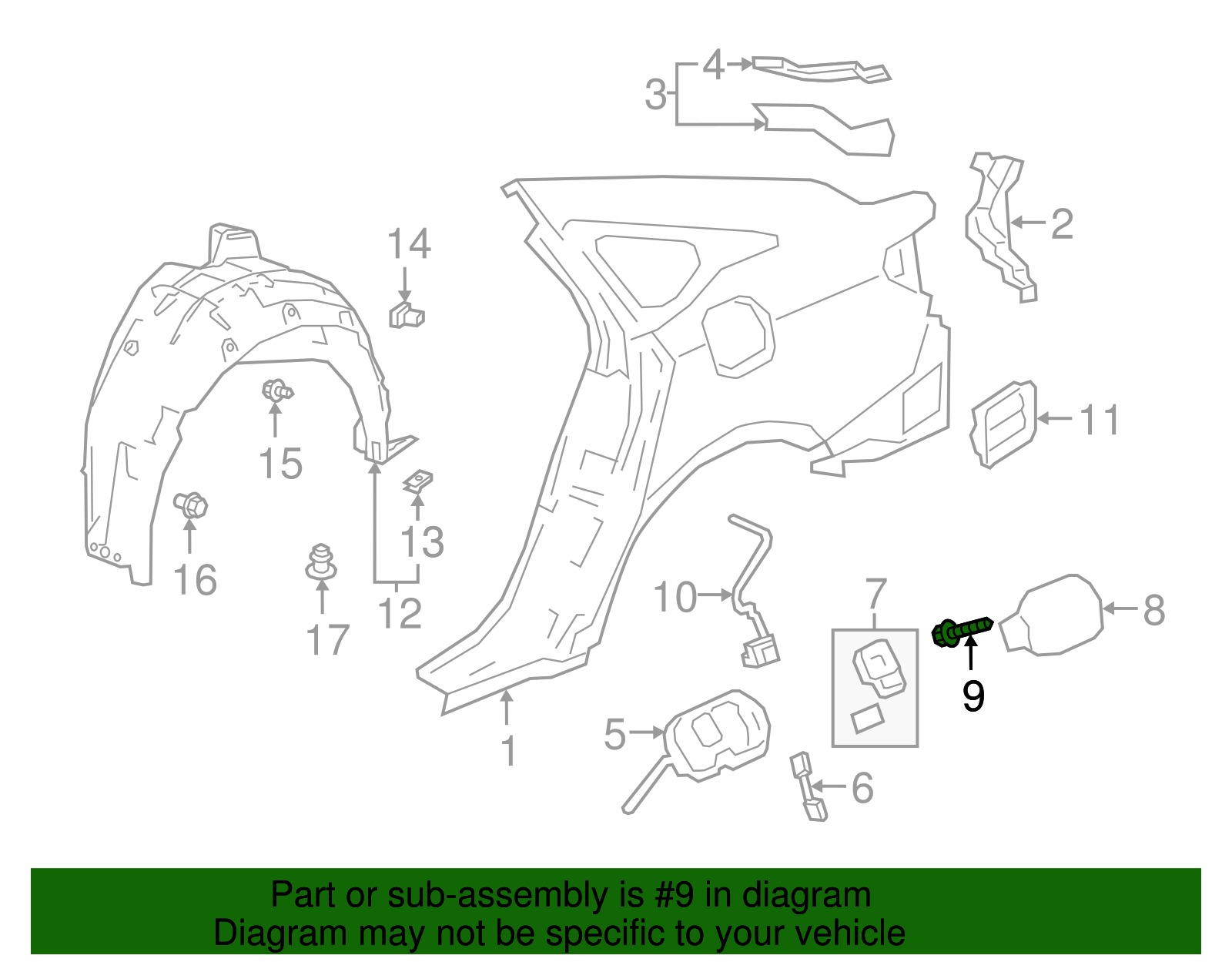 90104-SNW-003 - 2013-2025 Honda - Rivet (6.4MM) | Honda Car Parts Direct