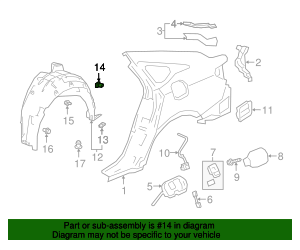 90601-S30-003 - 1997-2025 Honda - Grommet Cowl Top | Genuine Honda Parts