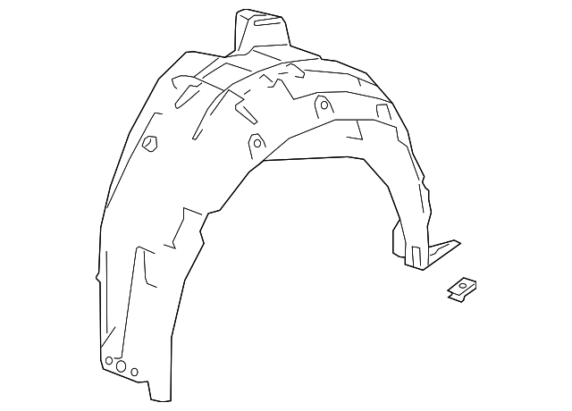 74541-TVA-A00 - Fender R Rear (Inner) - 2018 2019 Honda Accord ...