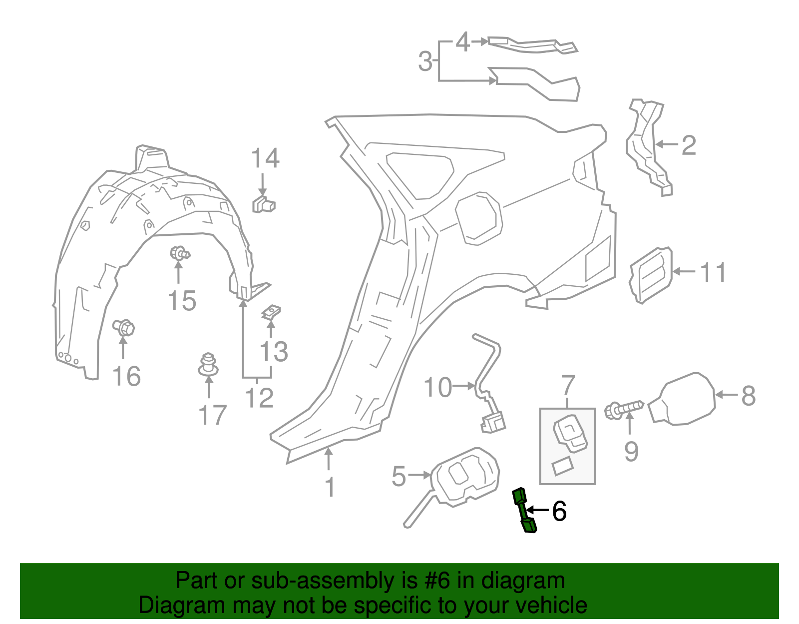 74482-TVA-A00 - Fuel Pocket Cover 2018-2022 Honda Accord | Honda Parts ...