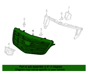 2015-2019 Cadillac ATS Front Grille 22879627 | GMPartsDirect.com