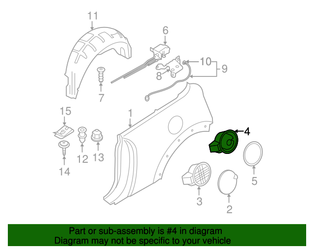 2007-2014 Mini Cooper Fuel Pocket 51-17-7-148-886 | The BMW Mini Part Store