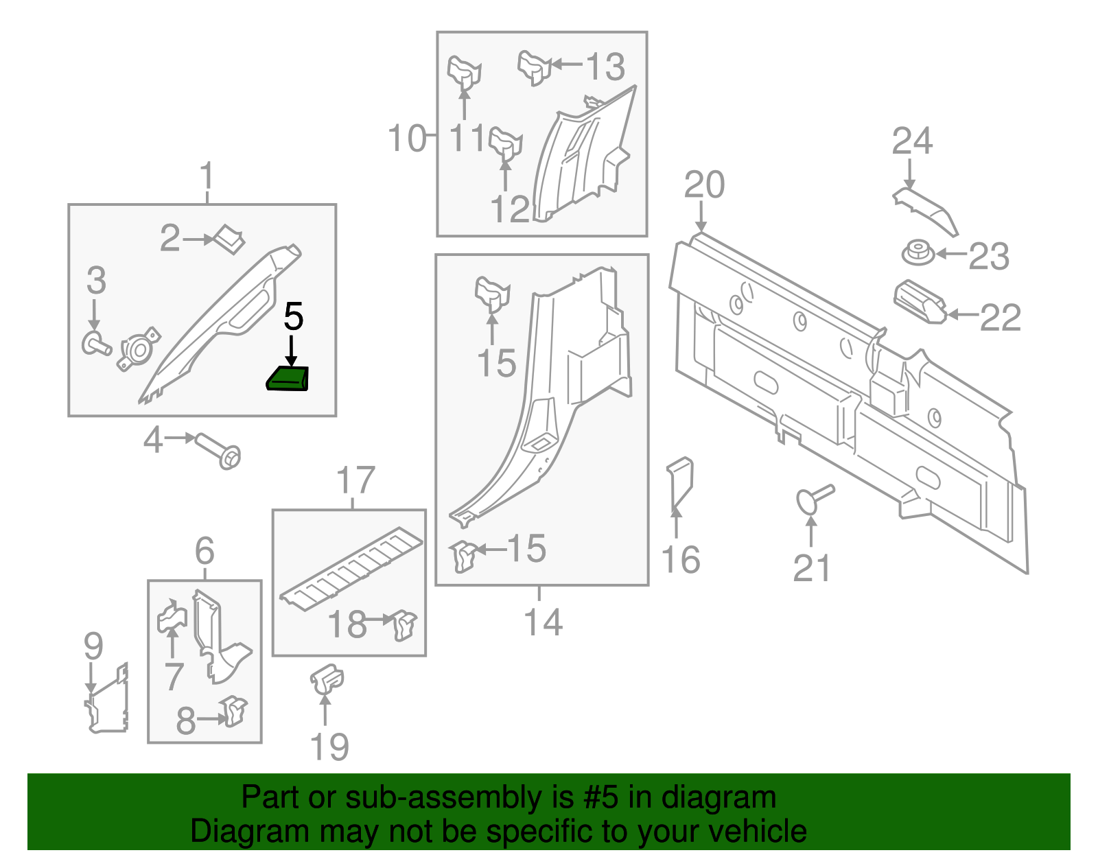 FL3Z-1531459-AF - 2020-2022 Ford F-250 Super Duty - Windshield Pillar ...