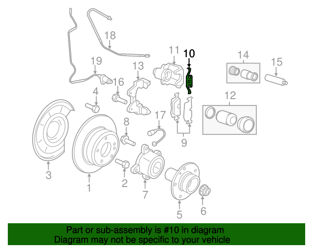 34-21-6-758-059 - Brake Pads Clip - 2004-2019 BMW | Buy BMW Parts Now