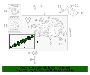Genuine OEM Differential Pinion Bearing Part# LR158115 Fits 2013-2025 ...