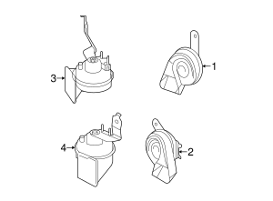 007-542-70-20 - Horn 2008-2018 Mercedes-Benz | Mercedes-Benz USA Parts